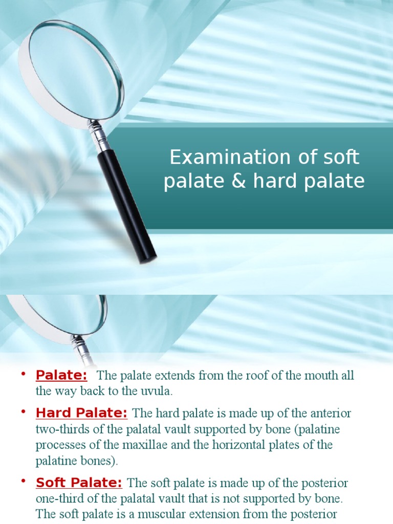 Hard and Soft Palate Examination Guide | PDF | Adenoma | Mouth