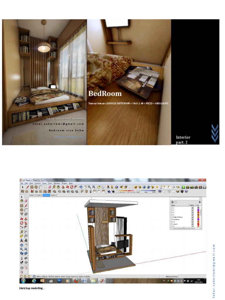 Tutorial Interior Bedroom (FAKAR) PDF | PDF