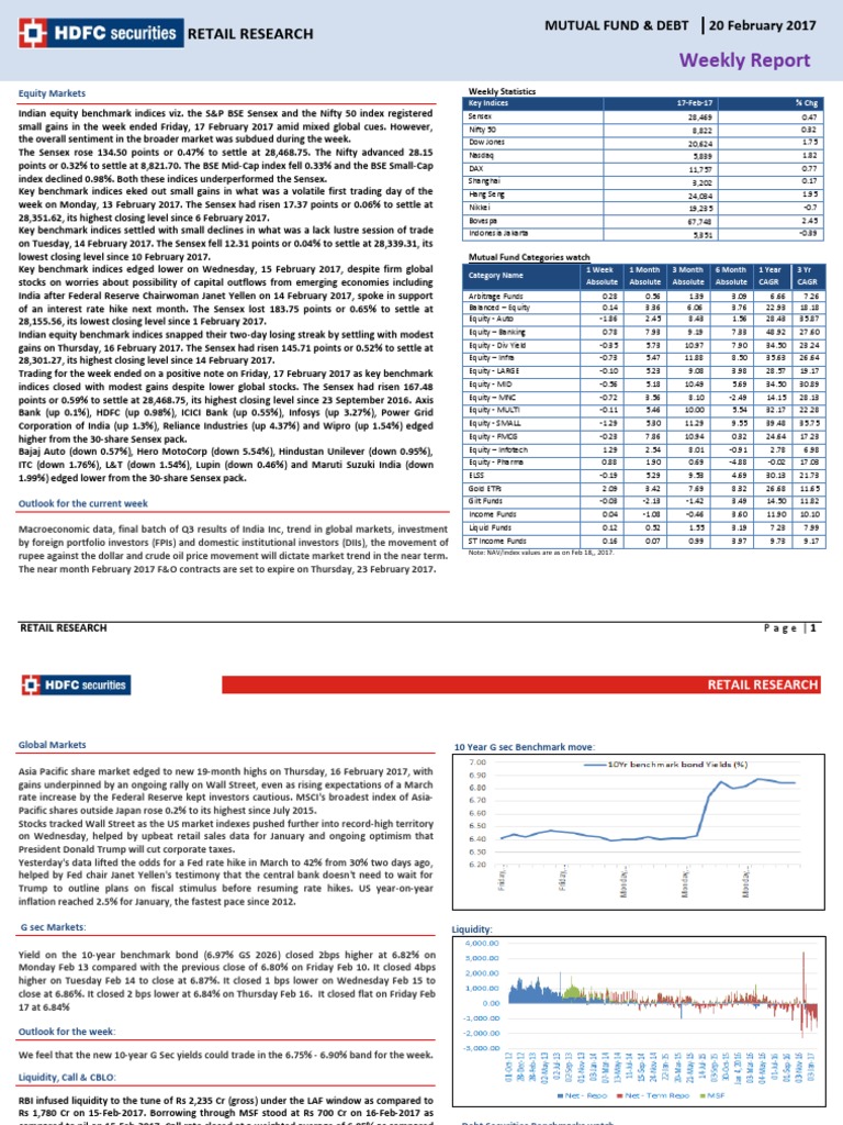Weekly Report: Retail Research | PDF | Securities (Finance) | United ...