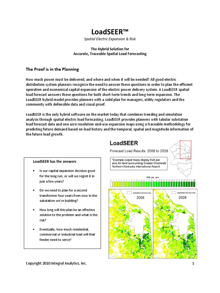 Loadseer™: The Proof Is in The Planning | PDF | Simulation | Forecasting