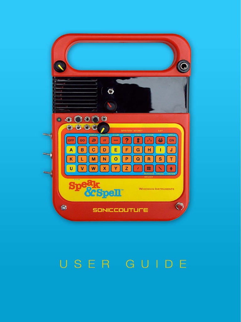 SC Speak & Spell User Guide | PDF | License | Media Technology
