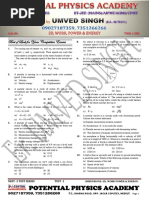 Ambo University Physics Mid Exam | PDF