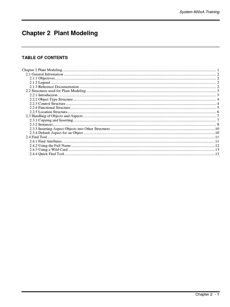 Chapter 2 Plant Modeling: System 800xa Training | PDF | Inheritance ...