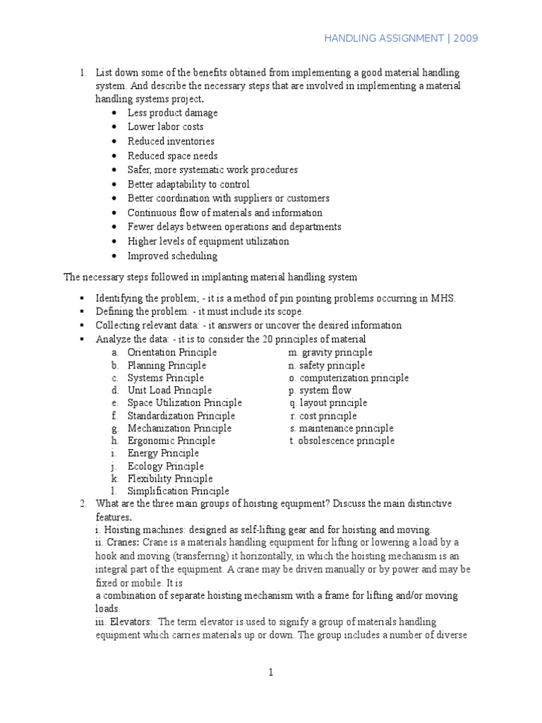 List Down Some of The Benefits Obtained From Implementing A Good ...