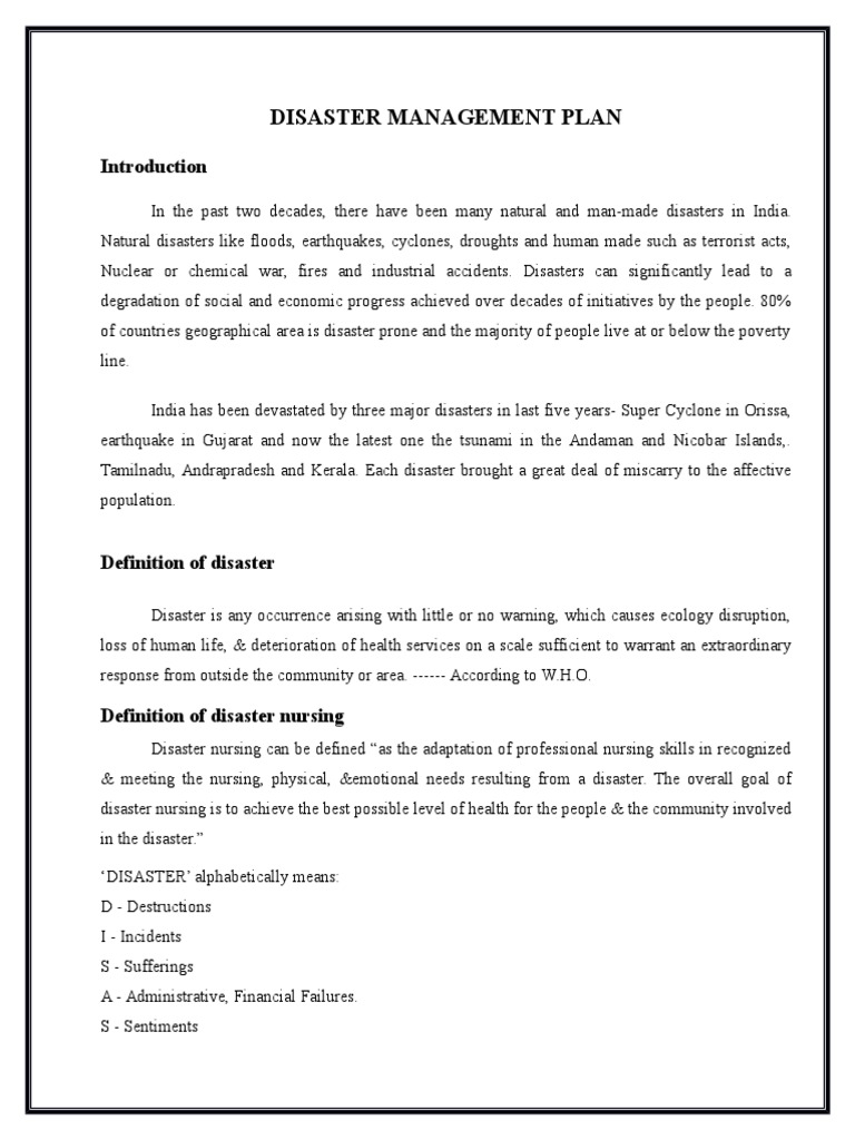 Disaster Management | PDF | Emergency Management | Emergency