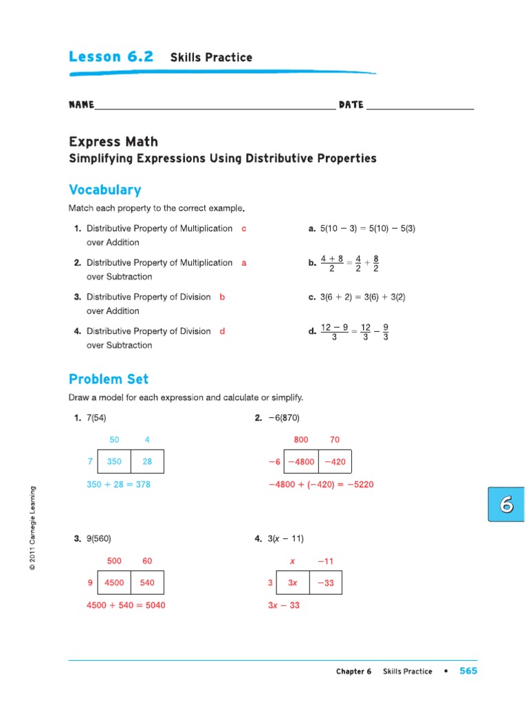 6 2 Skills Practice | PDF