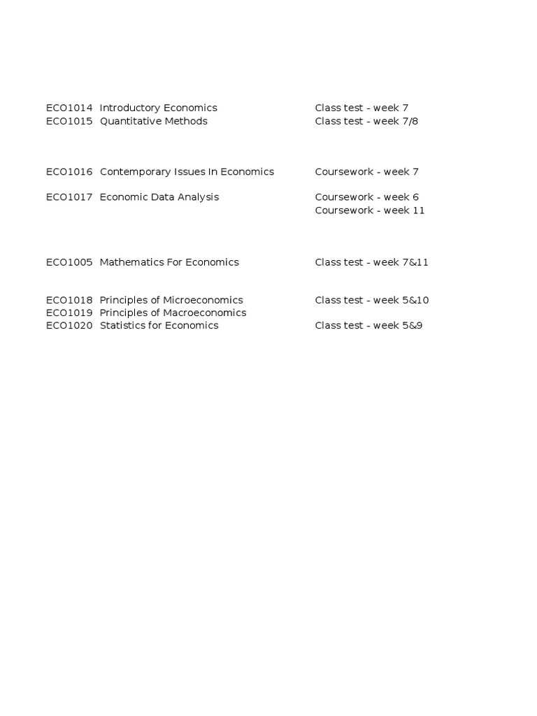 Year 1 Modules | PDF