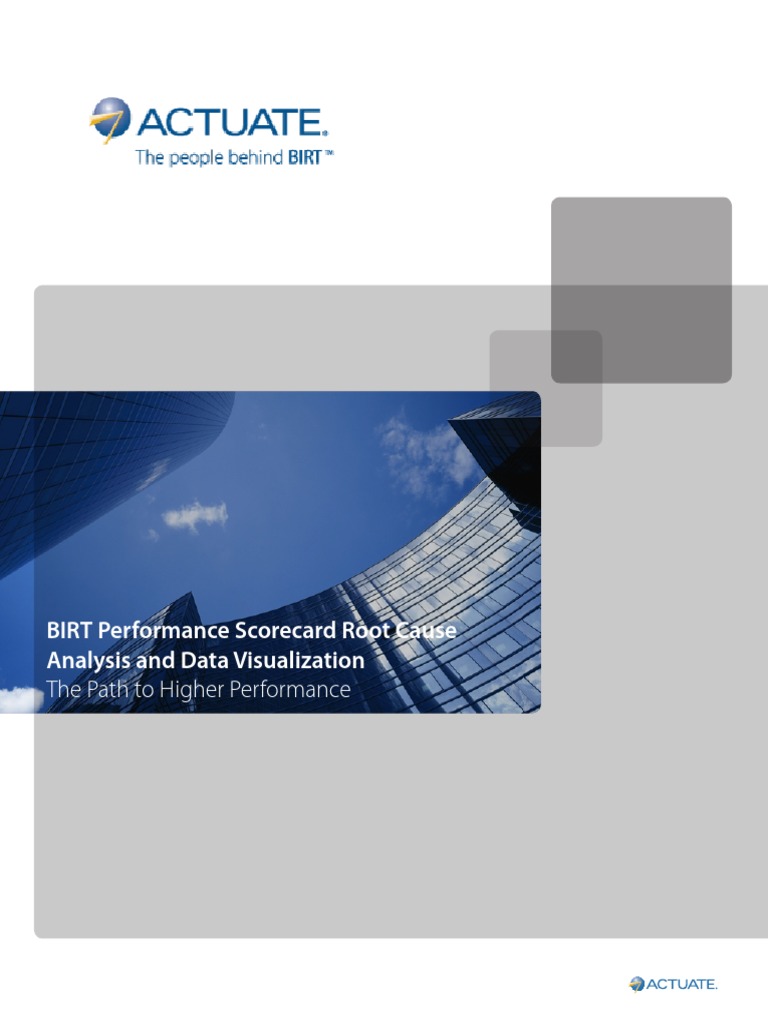 BIRT Performance Scorecard Root Cause Analysis and Data Visualization ...