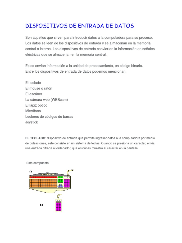 DISPOSITIVOS DE ENTRADA DE DATOS.docx | Dispositivo de almacenamiento ...