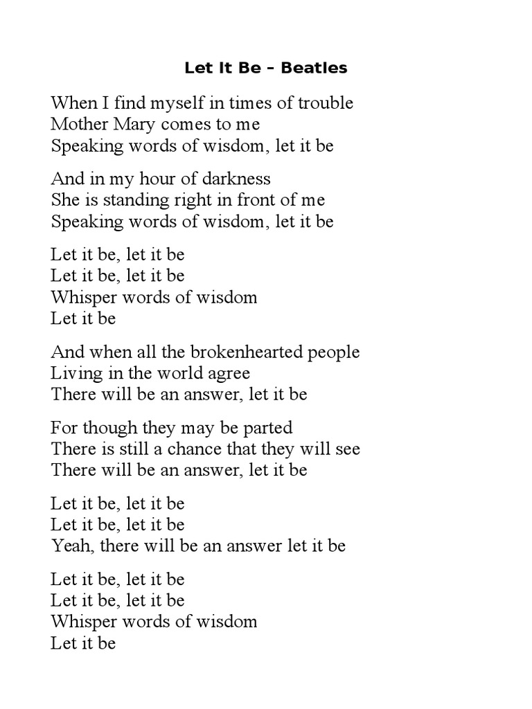 Let It Be | PDF | George Martin | European Music