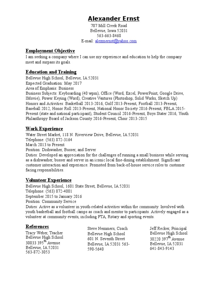 Alexs Newest Resume | PDF
