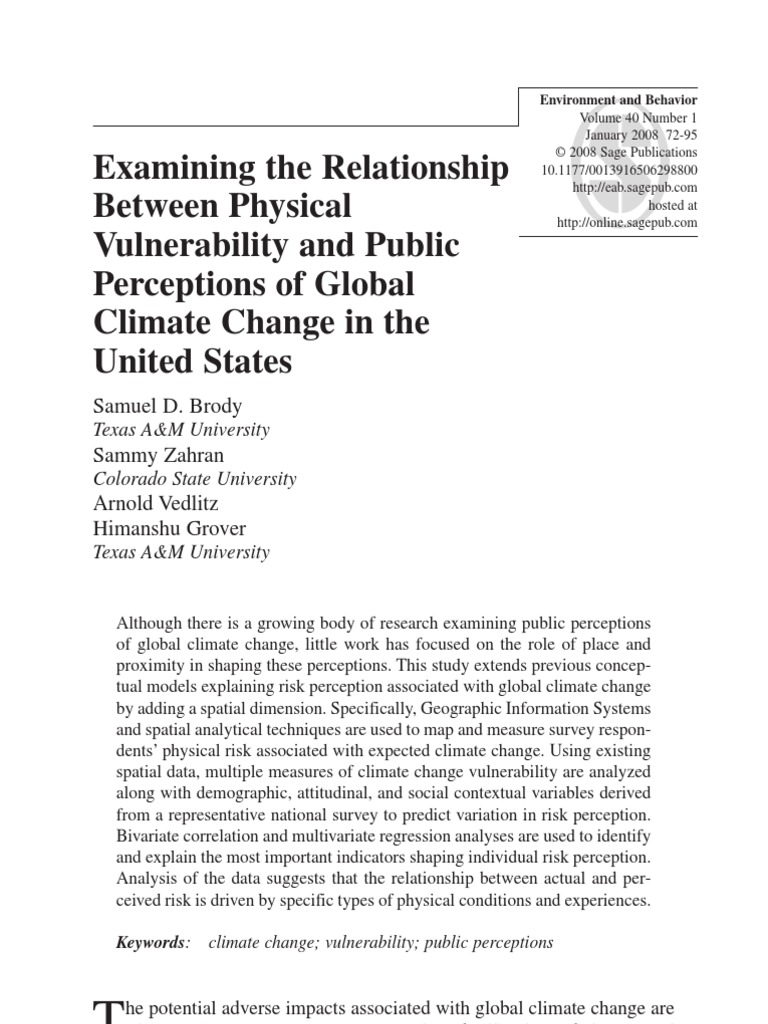 EB Climatechange | PDF | Multicollinearity | Climate Change