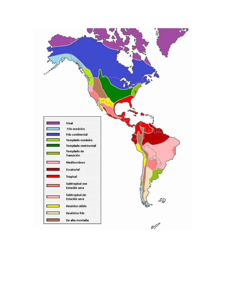 Mapas de America Climatico | PDF