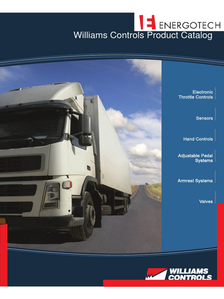 Williams Controls Product Catalog Pdf1 | PDF | Throttle | Vehicles