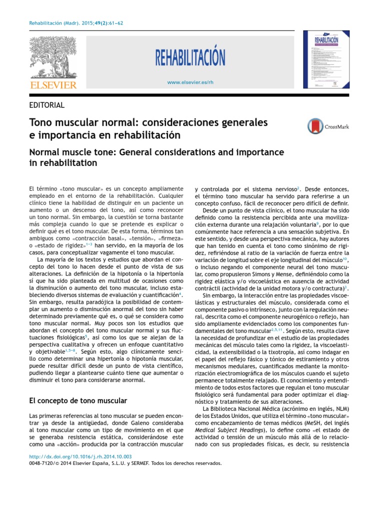 Tono PDF | PDF | Músculo | Anatomía humana