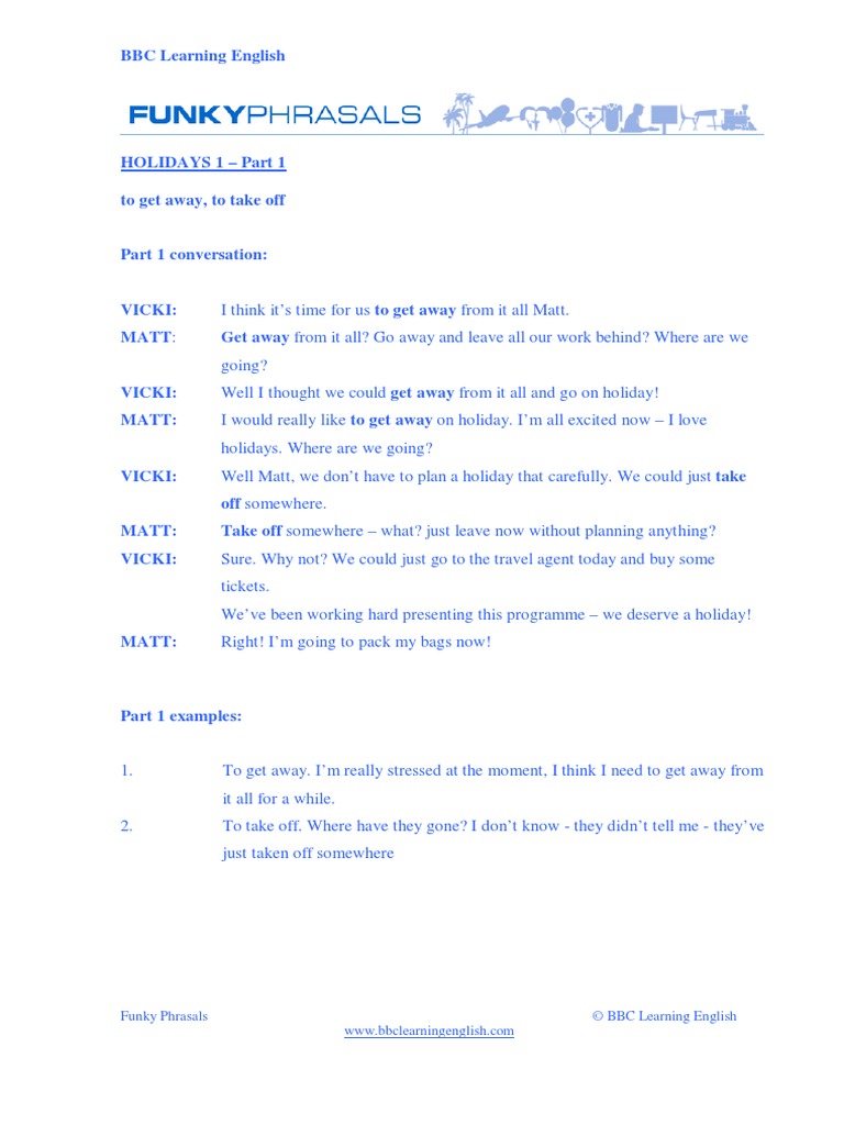 Funky Holidays 1C PDF | PDF