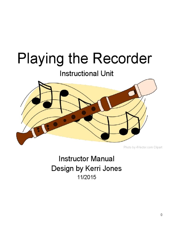 Instructors Manual | PDF | Recorder (Musical Instrument ...