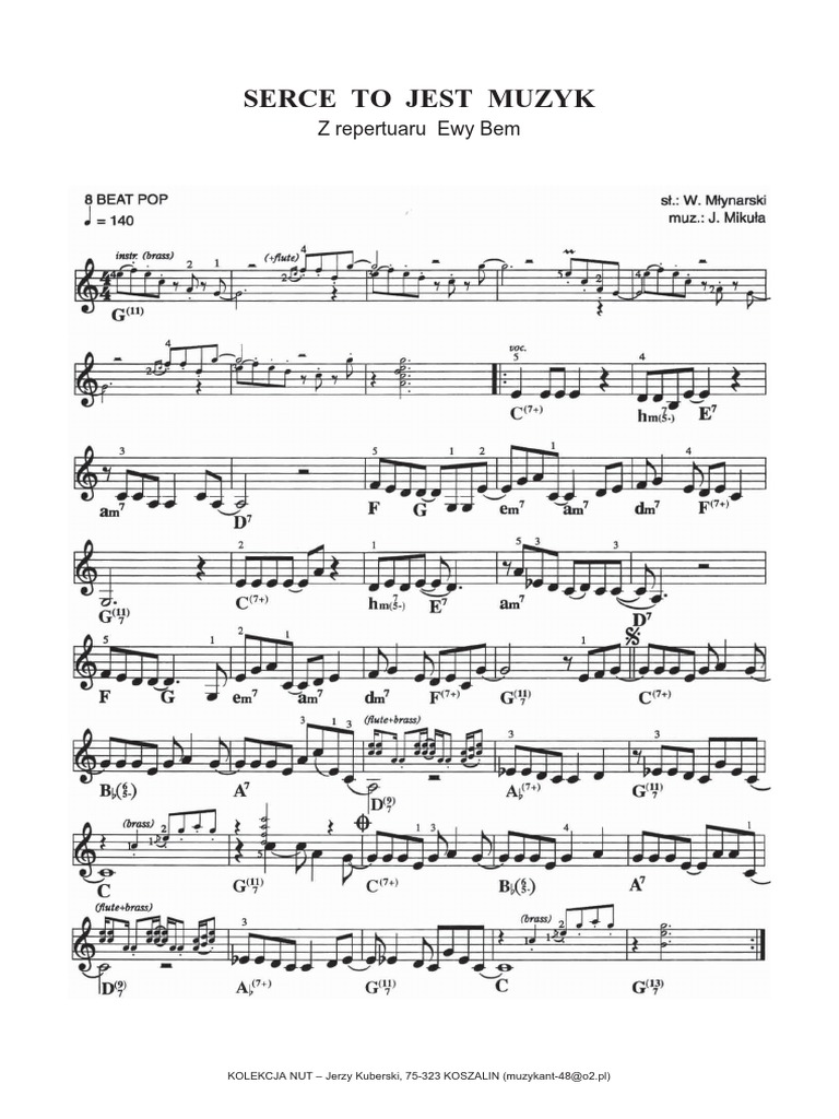 Moje Serce To Jest Muzyk | PDF