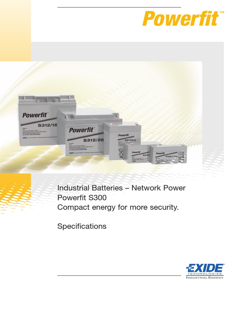 Catalogo Tecnico Powerfit S300 | PDF | Battery (Electricity) | Electricity