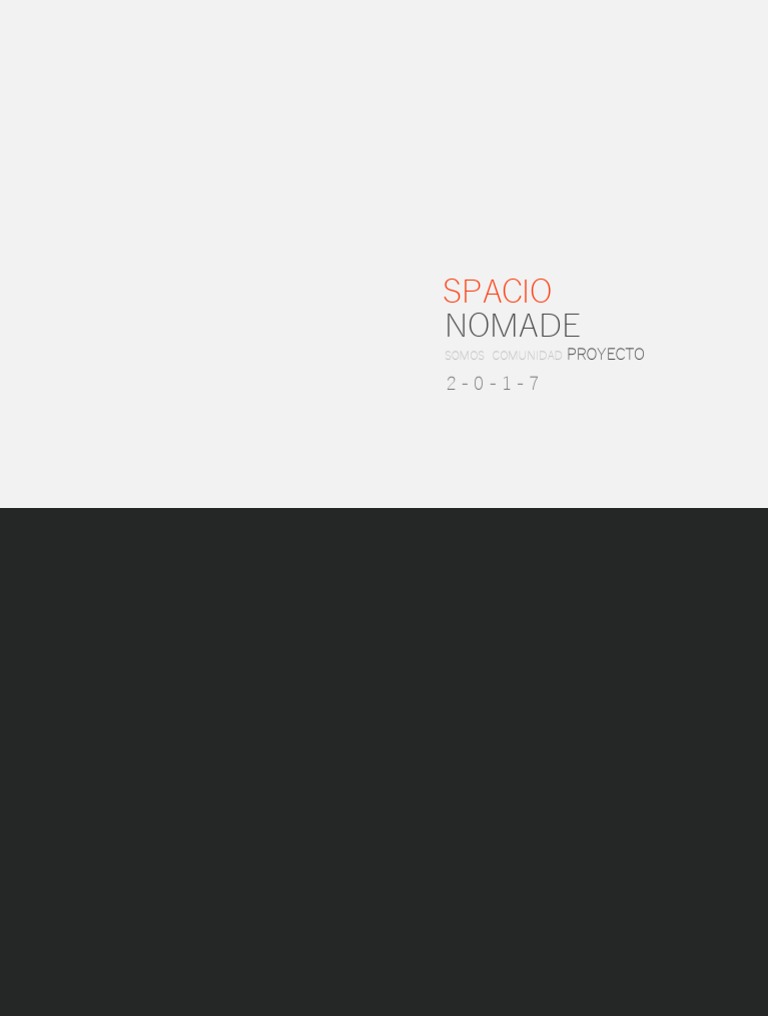 Proyecto Spacio Nomade | PDF | Nómada | Ciencia cognitiva