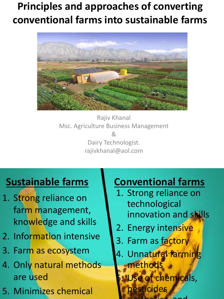 Principles and Approaches of Converting Conventional Farms Into ...