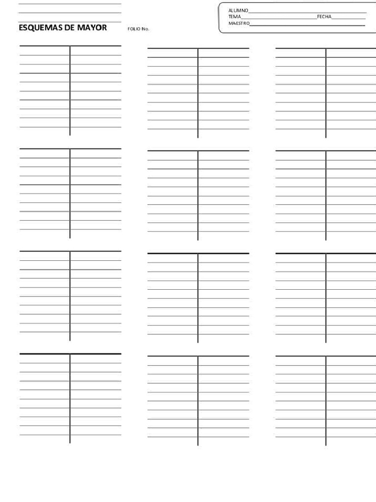 Esquemas de mayor