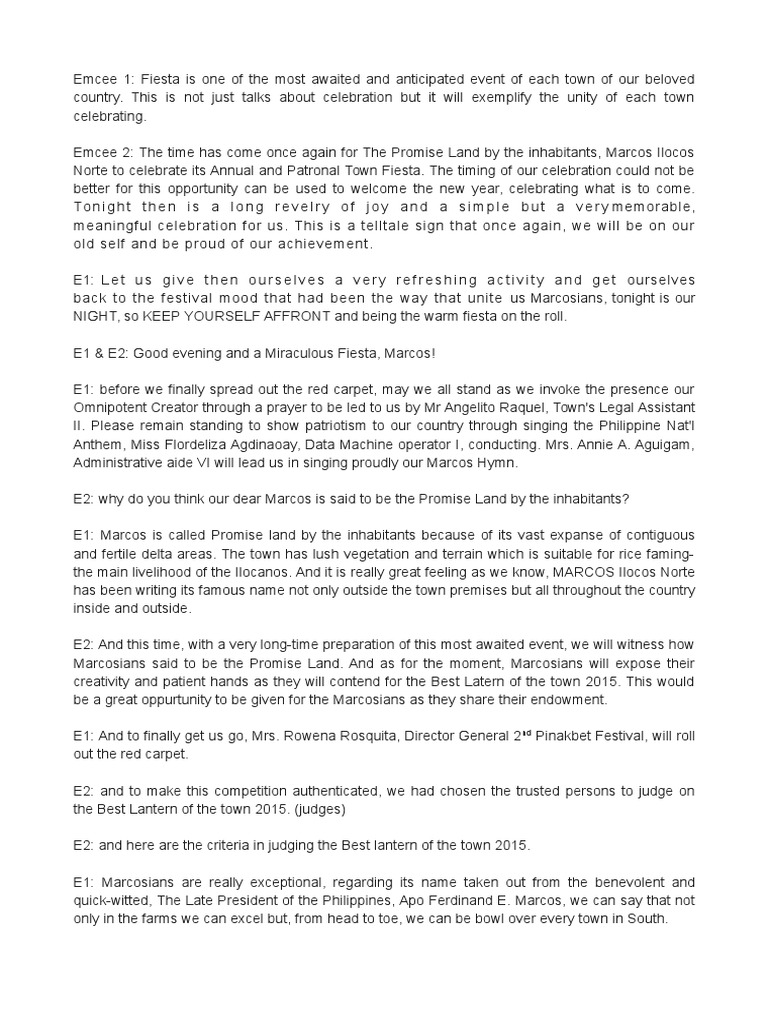 Mariel Script | PDF | Leisure