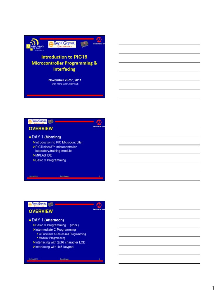 Introduction to PIC16, Basic Concepts | Pic Microcontroller | Microcontroller