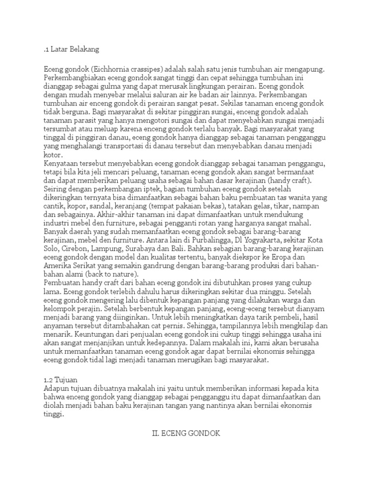 Eceng Gondok 2 | PDF | Griya & Taman | Sains & Matematika