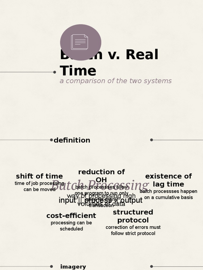 Batch Vs Real Time Processing | PDF | Color | Yellow