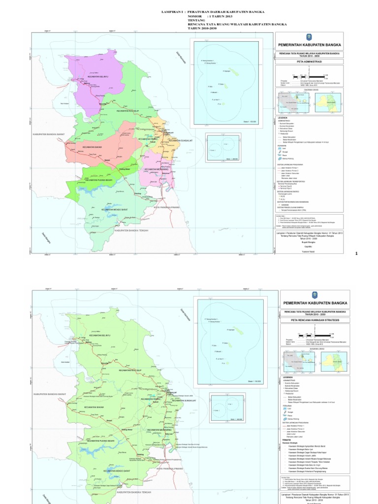 Lampiran I: Peraturan Daerah Kabupaten Bangka Nomor: 1 TAHUN 2013 ...