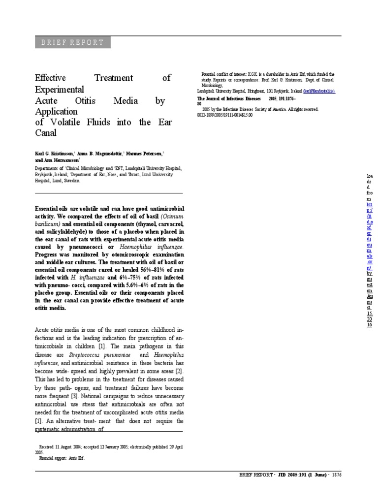 Jurnal Otitis Media Akut | PDF | Antimicrobial | Antimicrobial Resistance