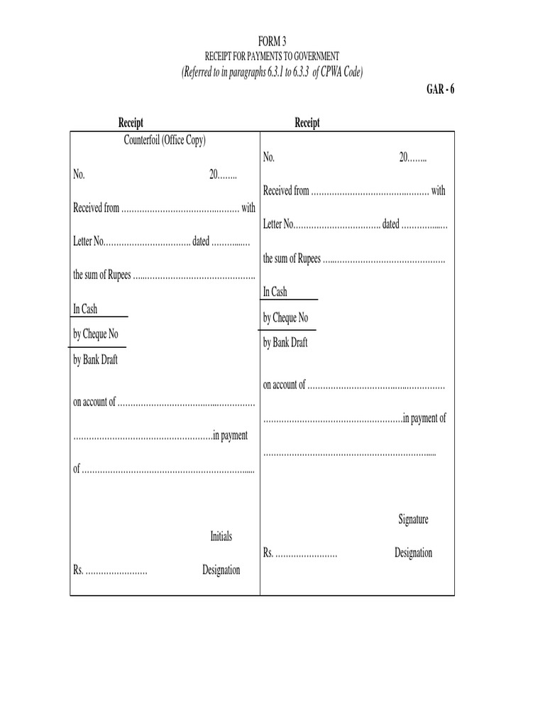 Gar - 6 Receipt Receipt | PDF | Money | Financial Services