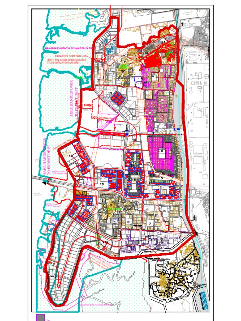 Indicative High Tide Line (Both HTL & CRZ Lines Subject To Demarcation ...