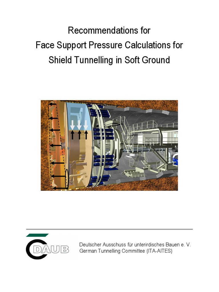 Support Pressure Calculation - Gtcrec10 | PDF | Tunnel | Soil