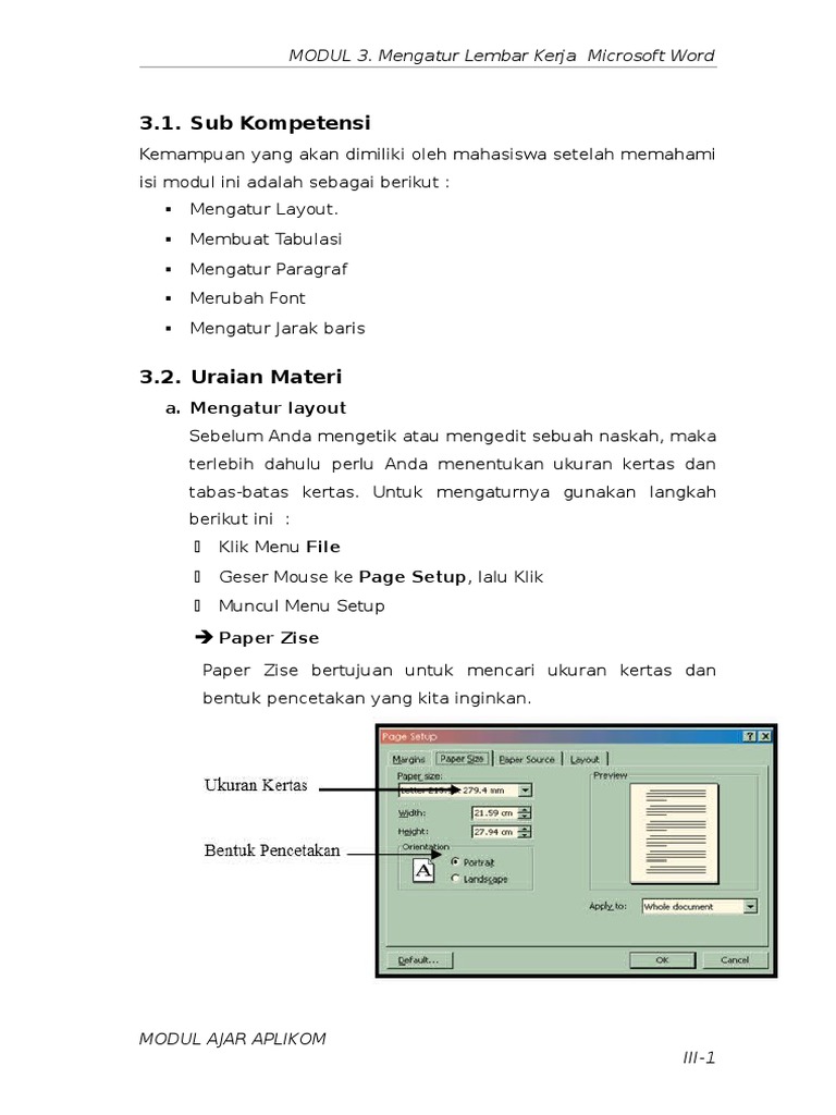 Bab Isi Modul-3 Word | PDF