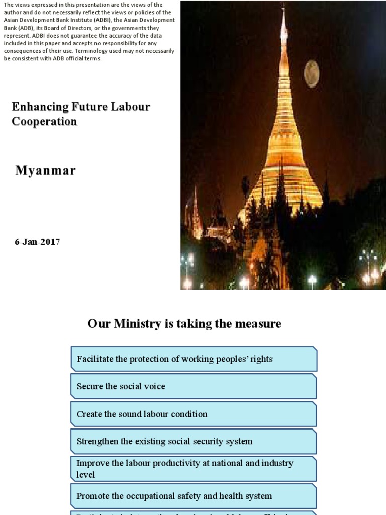 Myanmar Country Presentation | PDF | Migrant Worker | Asian Development ...
