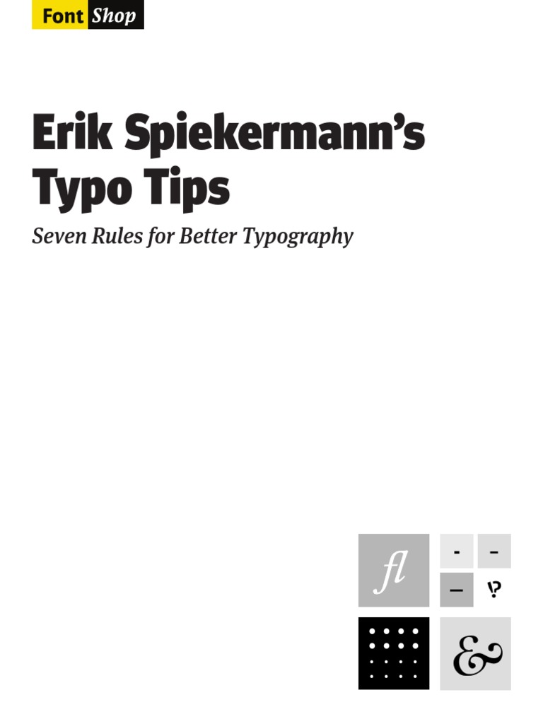 Typo Tips PDF | PDF | Typefaces | Quotation Mark