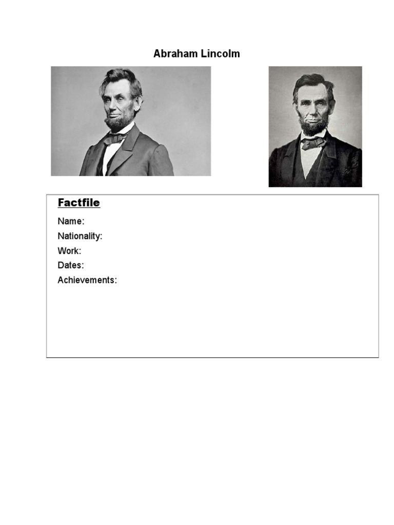 Abraham Lincoln | PDF