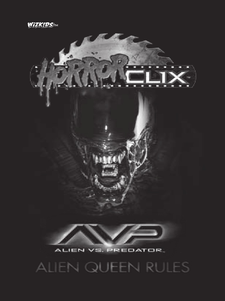 AvP Horrorclix Alien Queen Rules English | PDF | Leisure
