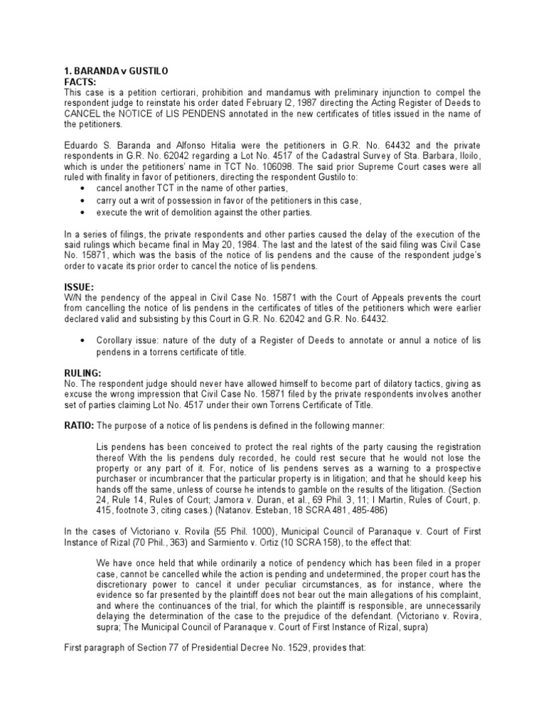 Land Titles - Set 3 Compilation | PDF | Mortgage Law | Deed