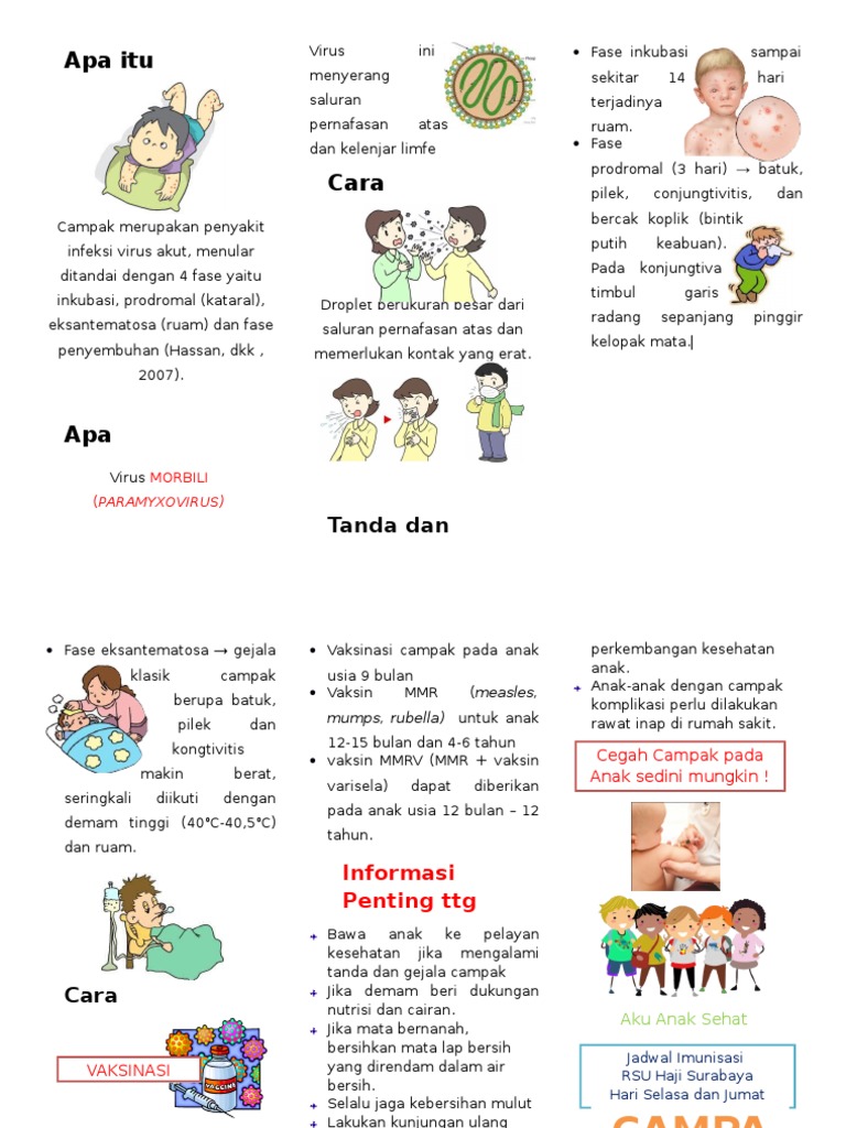 Leaflet Campak | PDF