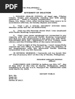 Affidavit for Business Closure | PDF