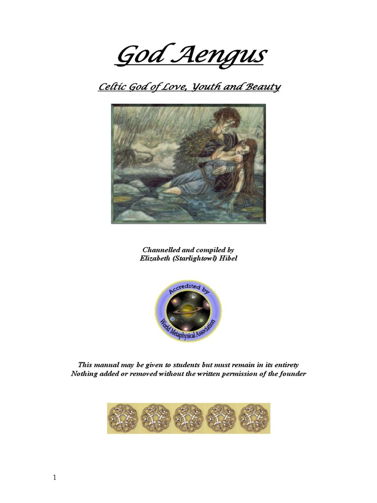 God Aengus Celtic God of Love Youth and Beauty | PDF | Irish Mythology ...