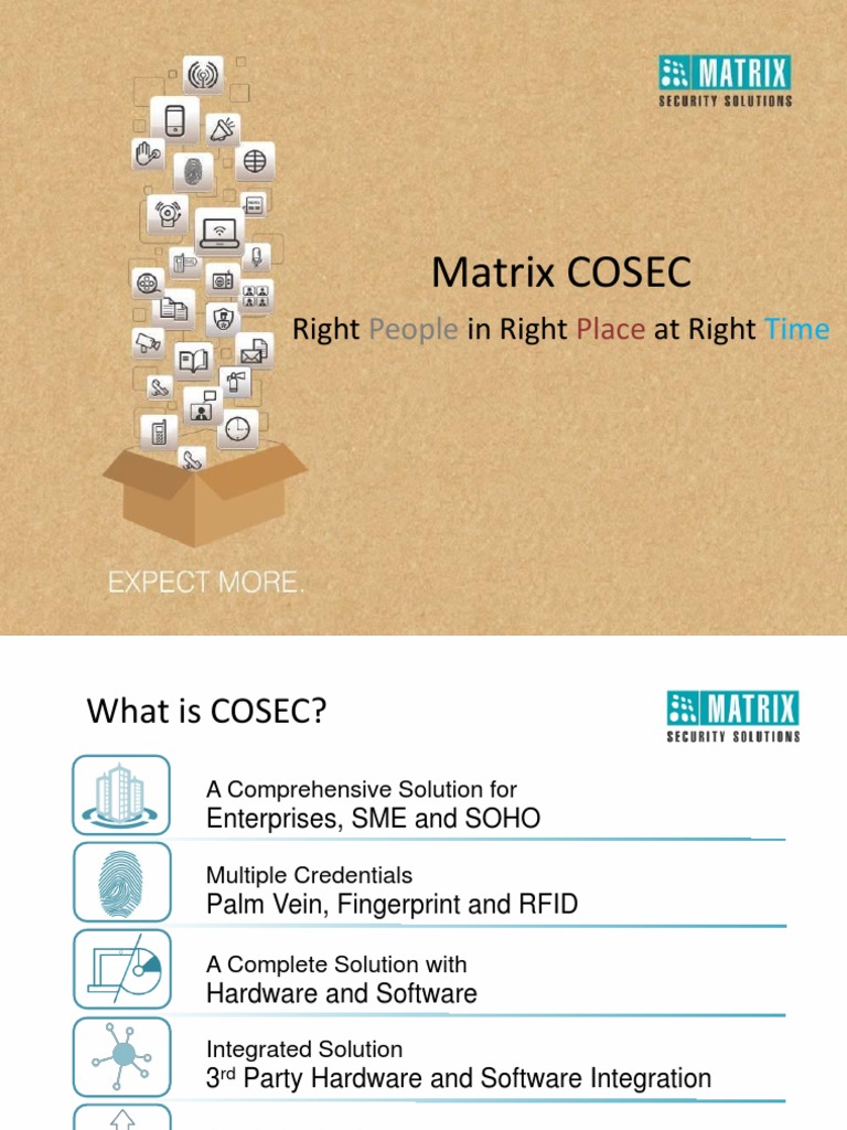 Matrix COSEC: Comprehensive Access Solutions | PDF | Access Control ...