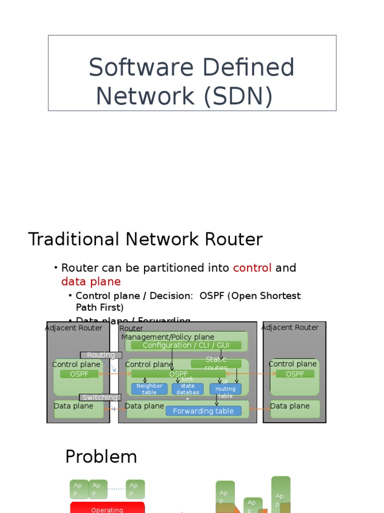 Software Defined Network (SDN) | PDF | Computer Network | Router (Computing)