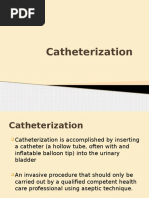 Catheterization Checklist | PDF | Catheter | Urology