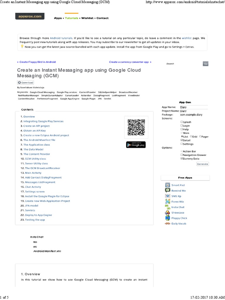 Create An Instant Messaging App Using Google Cloud Messaging (GCM ...