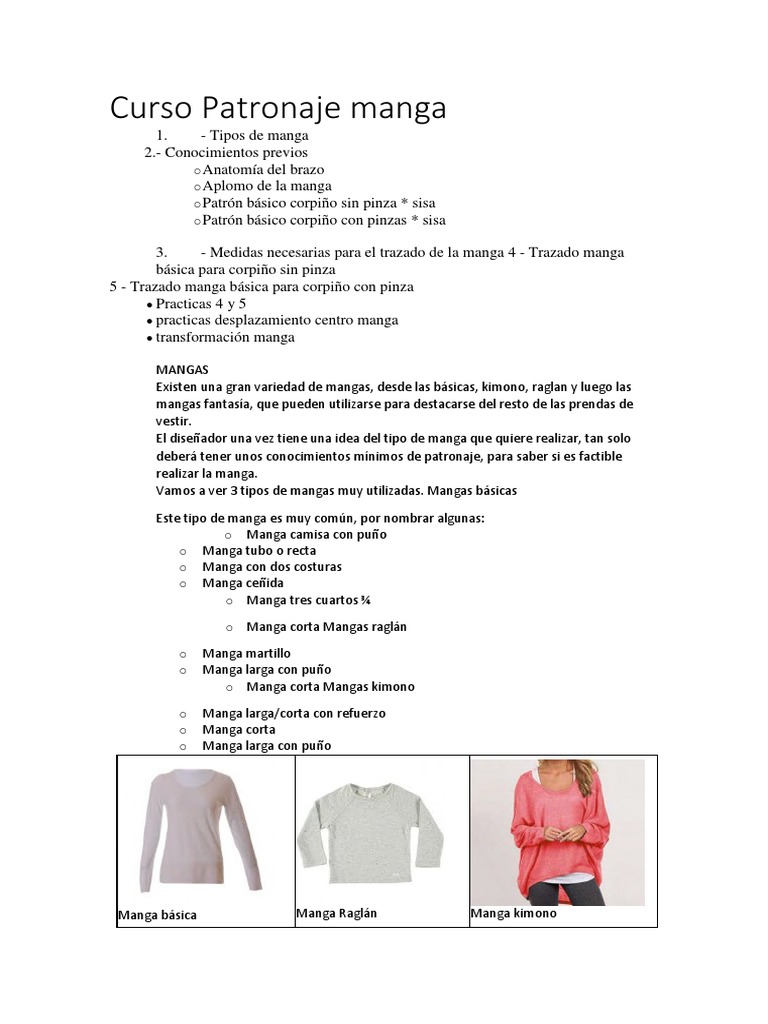 Manga Basica | PDF | Ropa | Naturaleza