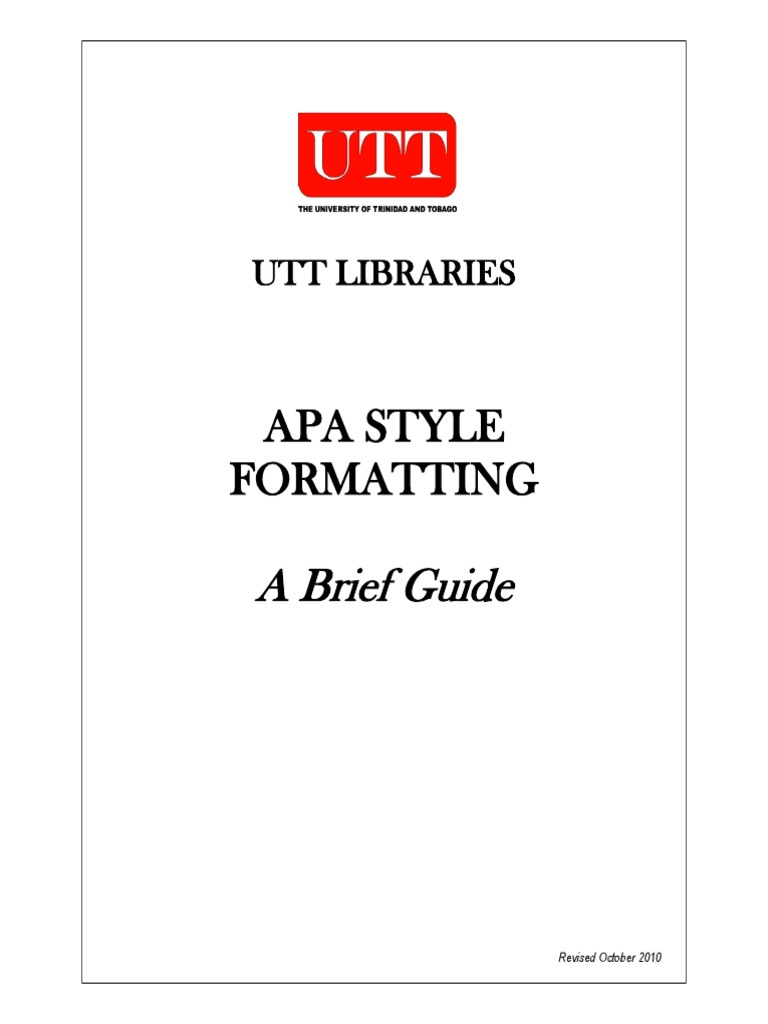 Apa Style Formatting: A Brief Guide | PDF | Abstract (Summary) | Paragraph